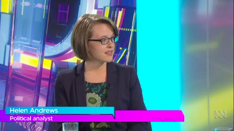 The Drum, 20 October 2016 – Helen Andrews